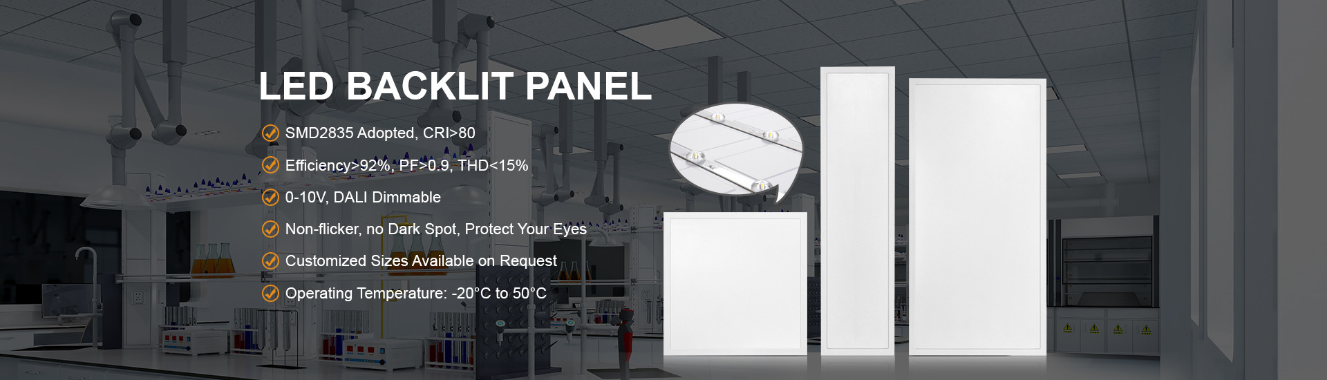 Quality Commercial LED Lights & LED Flat Panel Lights factory from China