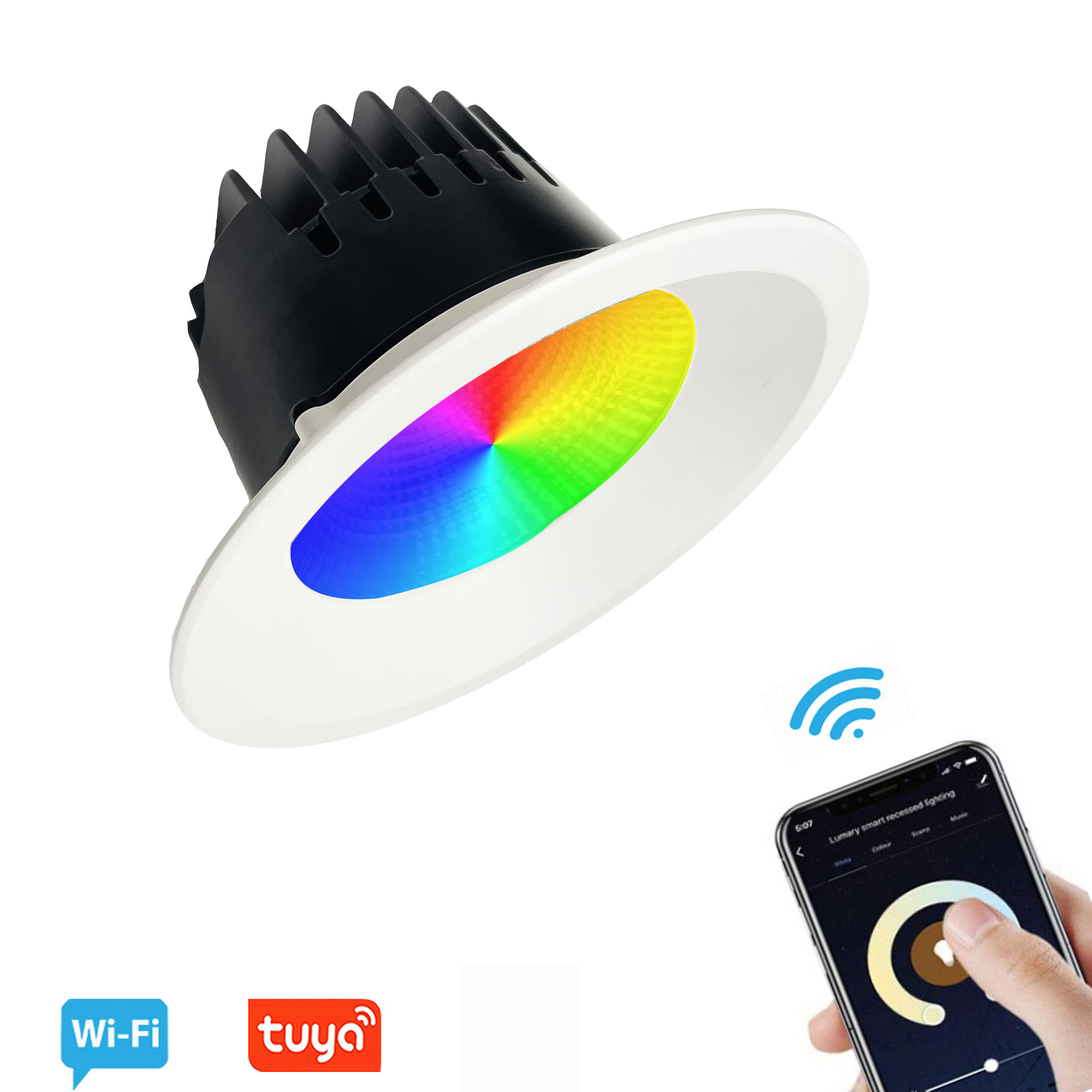 WIFI Bluetooth Smart LED Recessed Lighting , Commercial Recessed ...